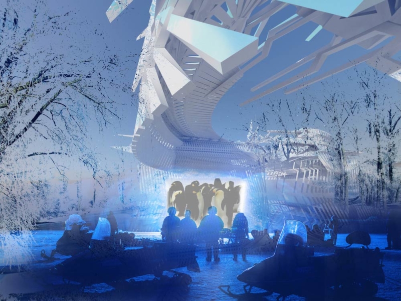 Photovoltaic Ice Skating Rink by Margot Krasojević Architects - Design Raid